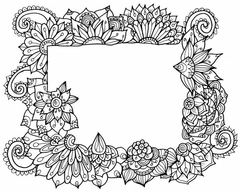 Frame - Coloring Canvas - Canvas On Demand®