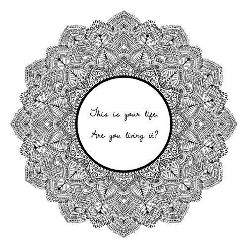 Live Life Mandala | Coloring Canvas - Canvas On Demand®