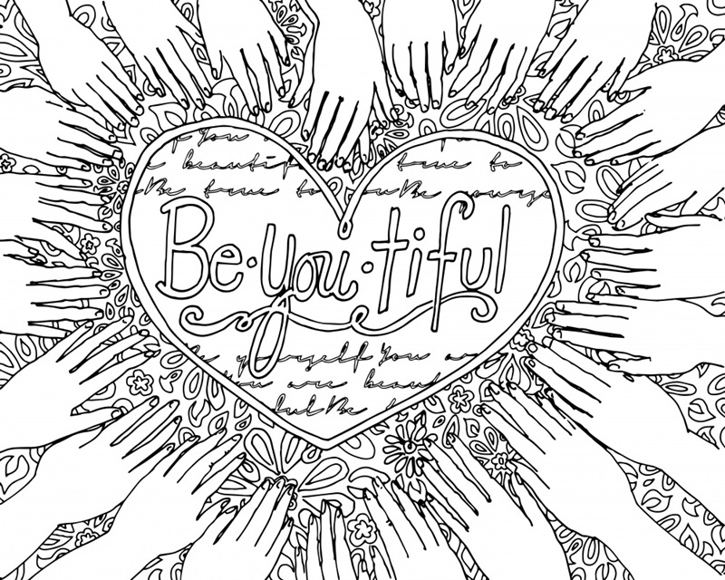 Beautiful You - Coloring Canvas - Canvas On Demand®