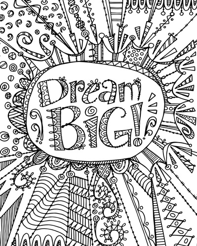 Color Me - Dream Big | Coloring Canvas - Canvas On Demand®