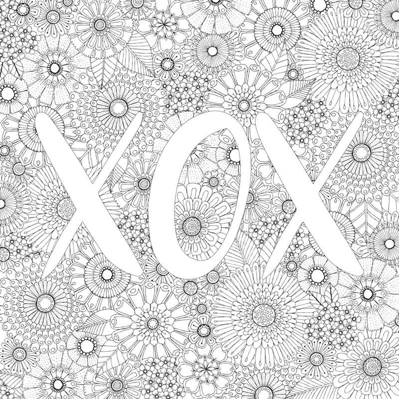 XOX - Coloring Canvas - Canvas On Demand®