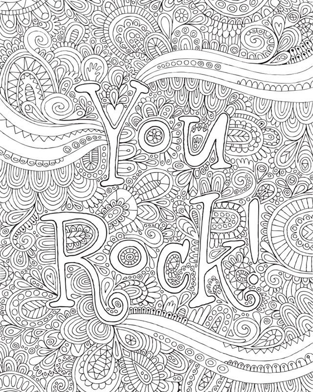 You Rock - Coloring Canvas - Canvas On Demand®